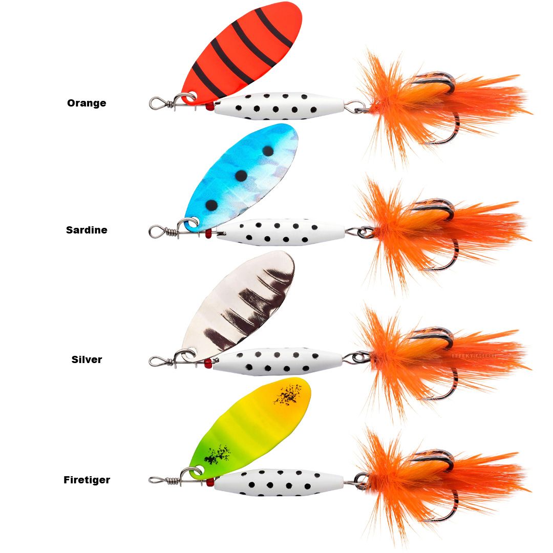 ABU Garcia Reflex White. Klassisk spinner fra ABU Garcia!