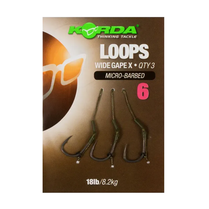 Korda Loop Rigs Wide Gape X - Karpe rigs - EFFEKTLAGERET ApS