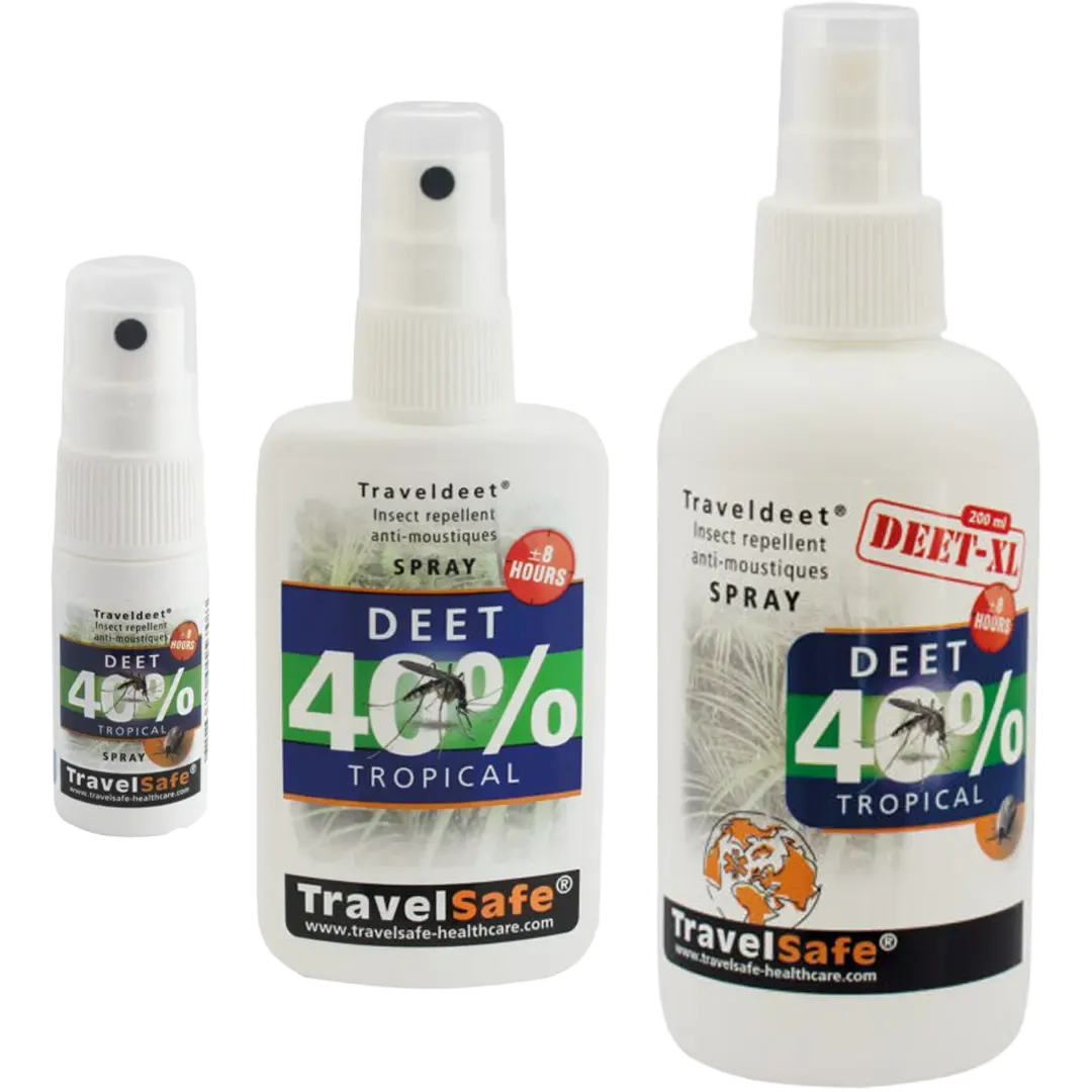TravelSafe TravelDEET 40% Myggespray - Myggenet/Myggespray - EFFEKTLAGERET ApS