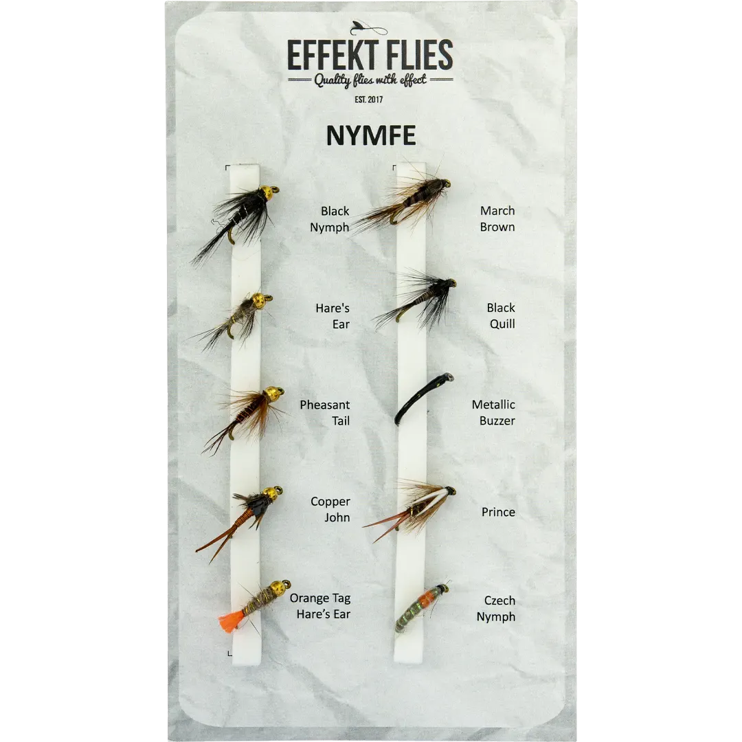 Effekt Flies Sortiment Nymfe - Fyldte æsker - EFFEKTLAGERET ApS