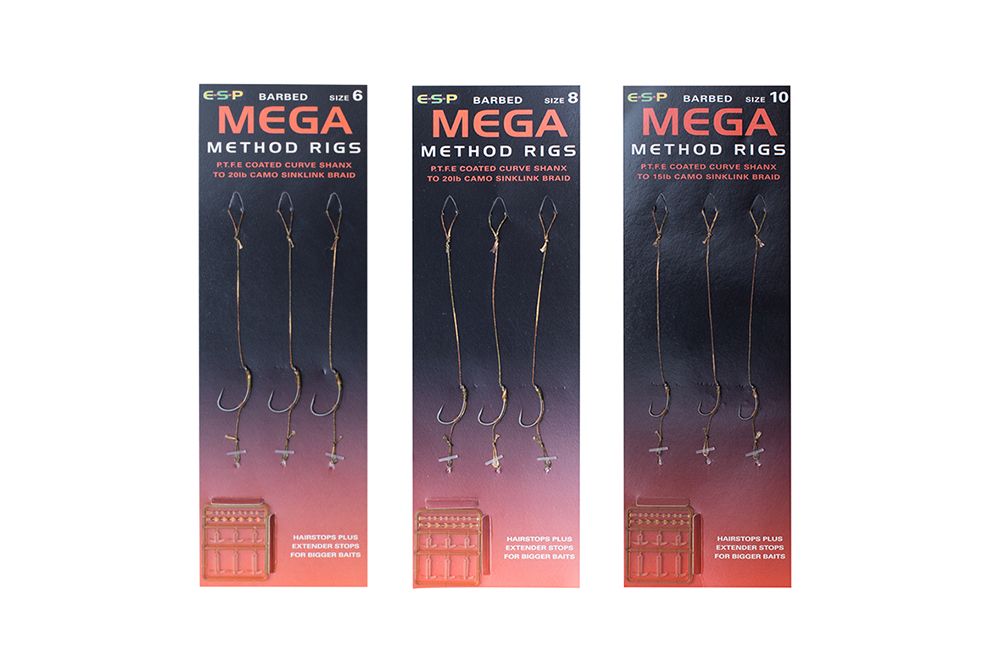 ESP Mega Method Rigs. Perfekte rig til feeder og PVA bags.